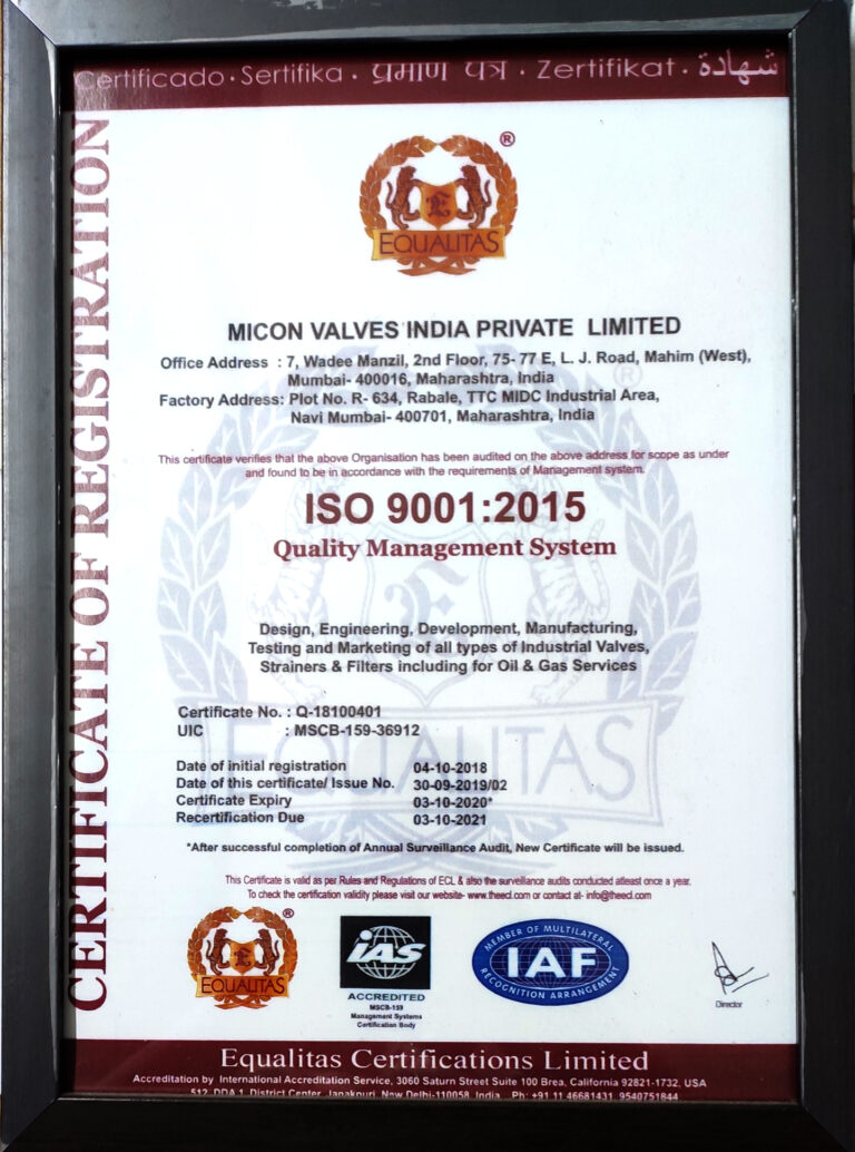 Micon Valves (India) Pvt. Ltd. – Micon Valves (India) Pvt. Ltd.